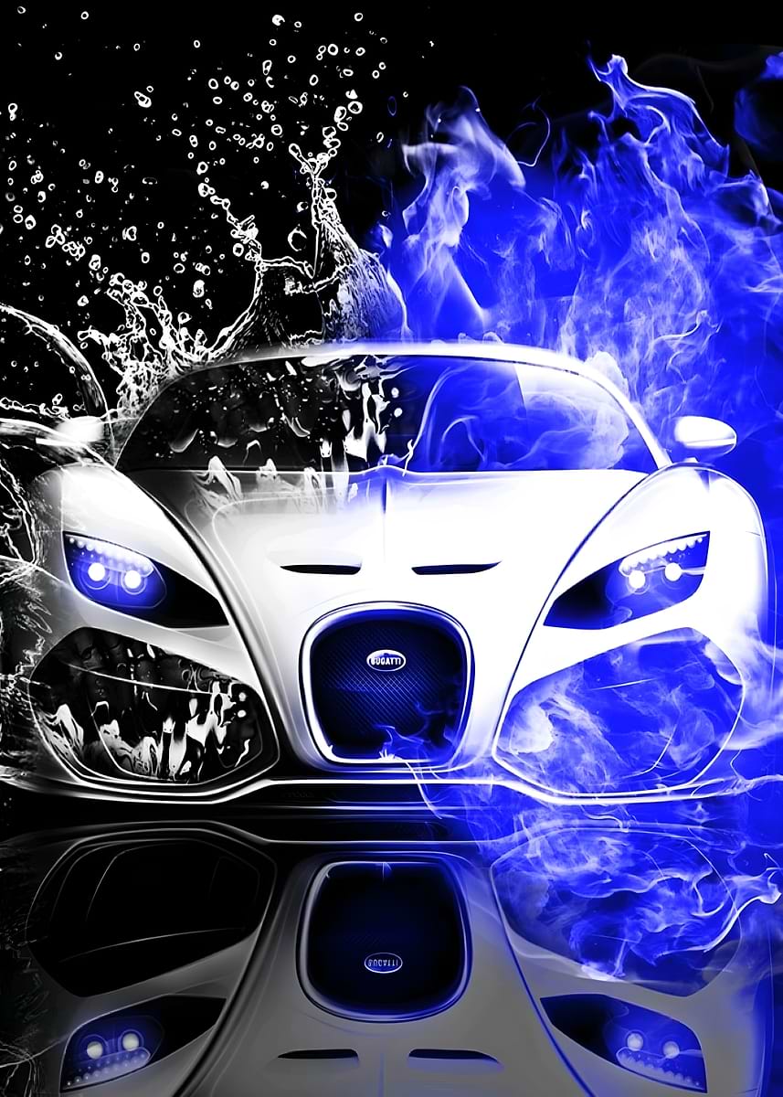 'Bugati Ceron' Poster, picture, metal print, paint by Vehicle Cars ...