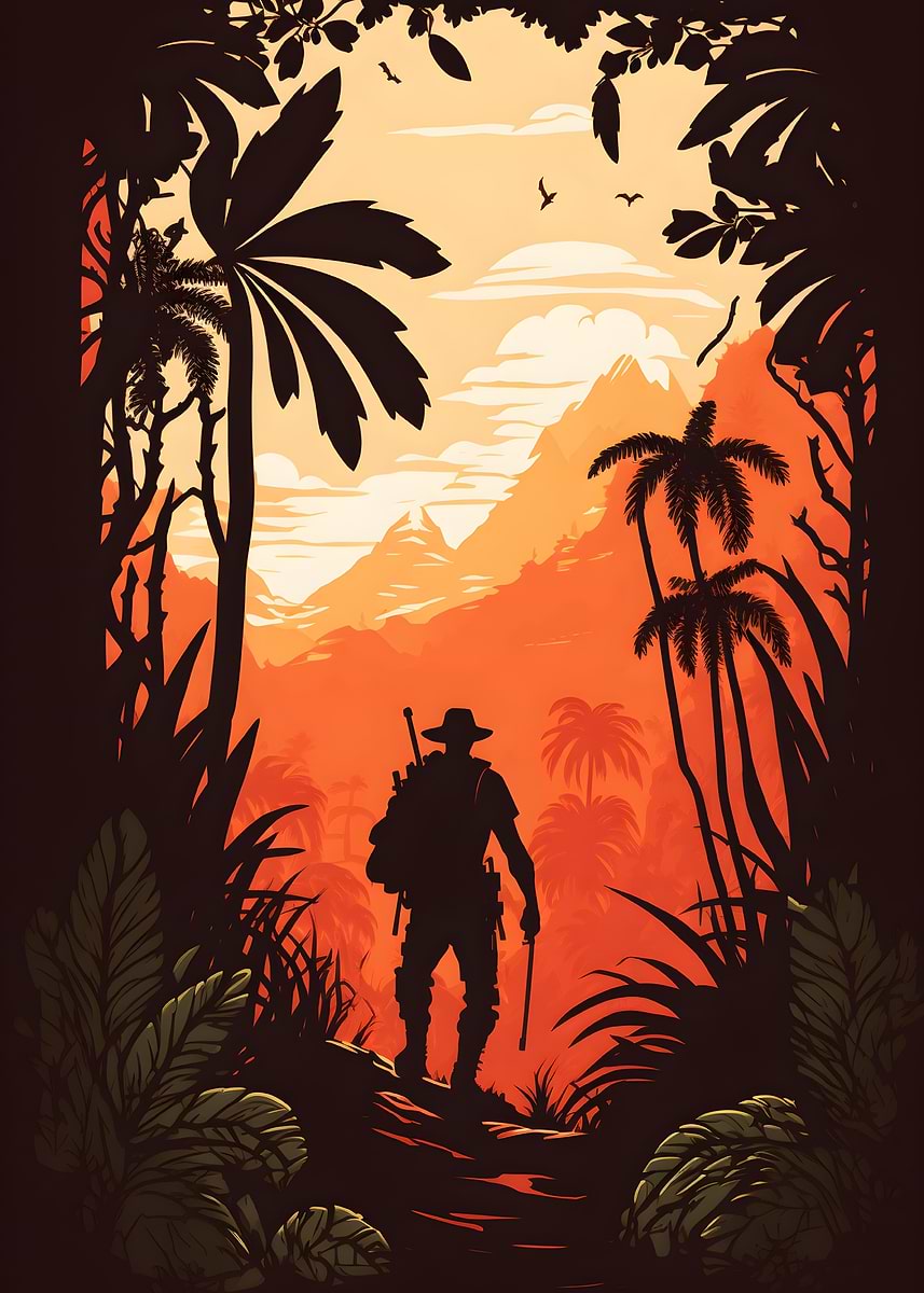 'Jungle Explorer Adventure' Poster, picture, metal print, paint by Maël ...