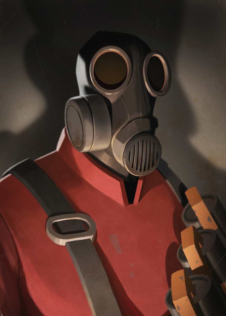'Pyro' Poster, picture, metal print, paint by Team Fortress 2 | Displate