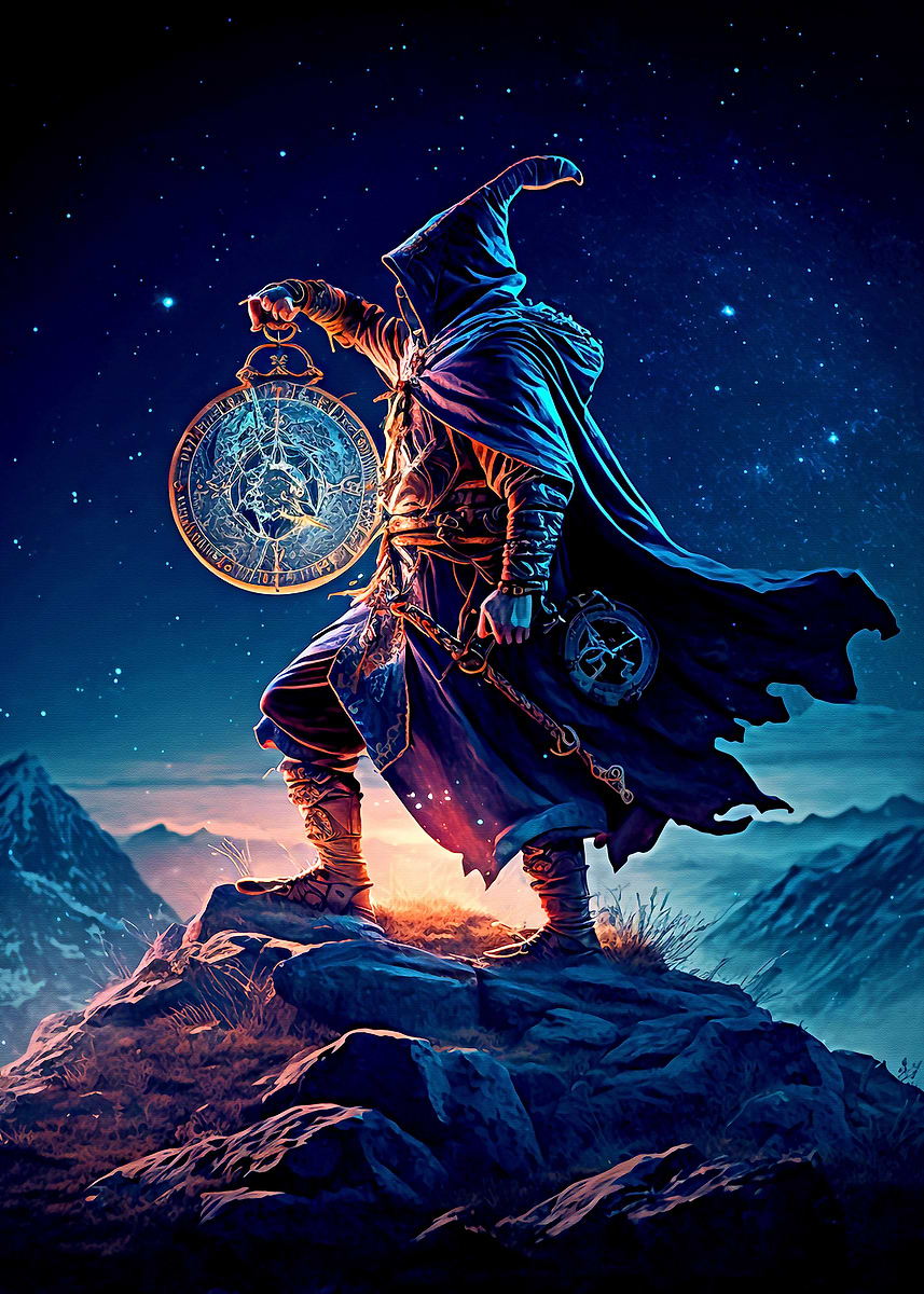 'Fantasy Wizard' Poster, picture, metal print, paint by khac vinh ...