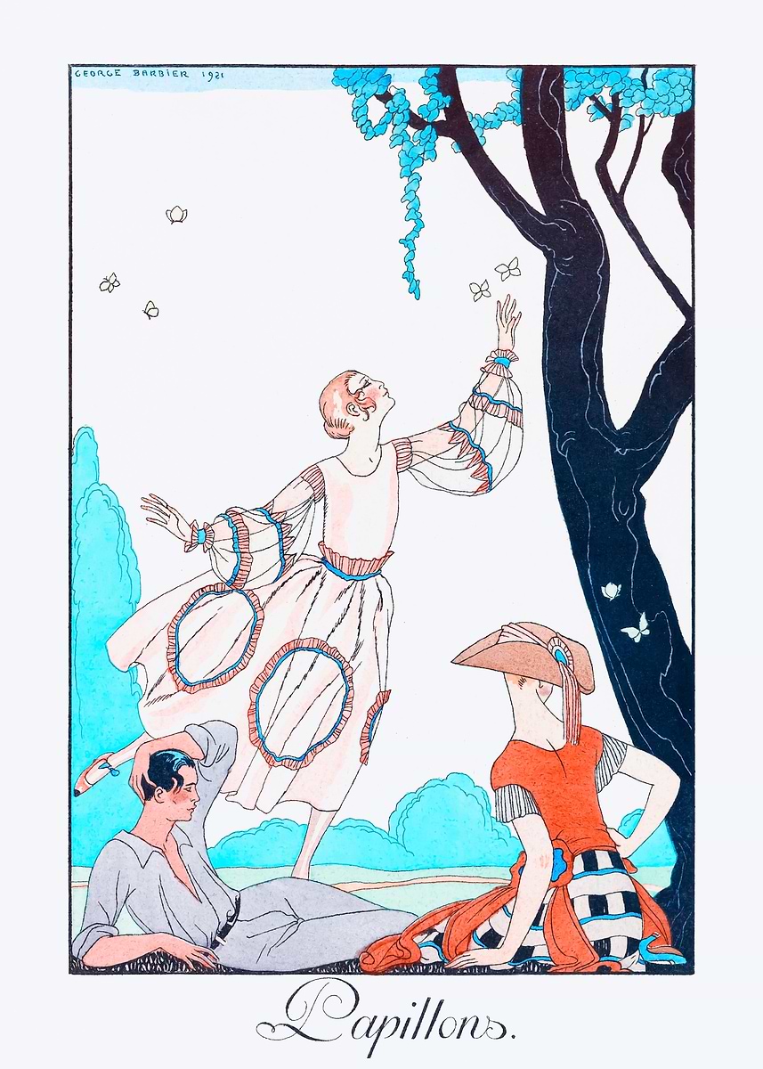 'Papillons' Poster, picture, metal print, paint by Mango Art | Displate