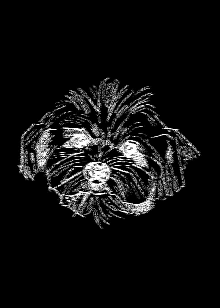 'dog face aesthetic' Poster, picture, metal print, paint by Ways Shops ...