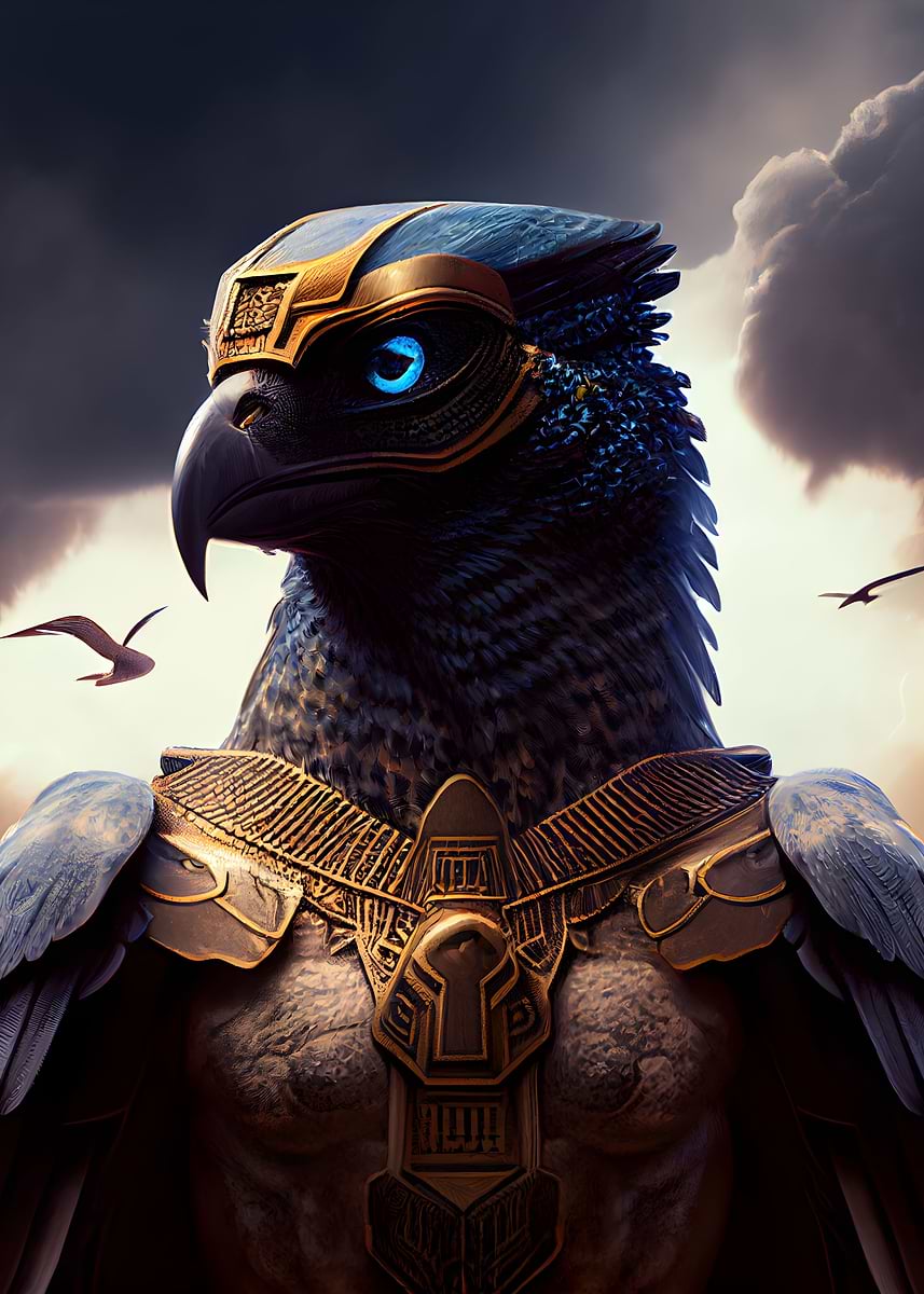 'Ra Re Egyptian God' Poster, picture, metal print, paint by Poster ...