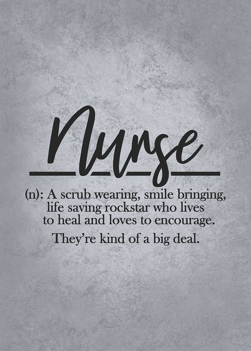 'Nurse' Poster, picture, metal print, paint by SunoDesigns | Displate