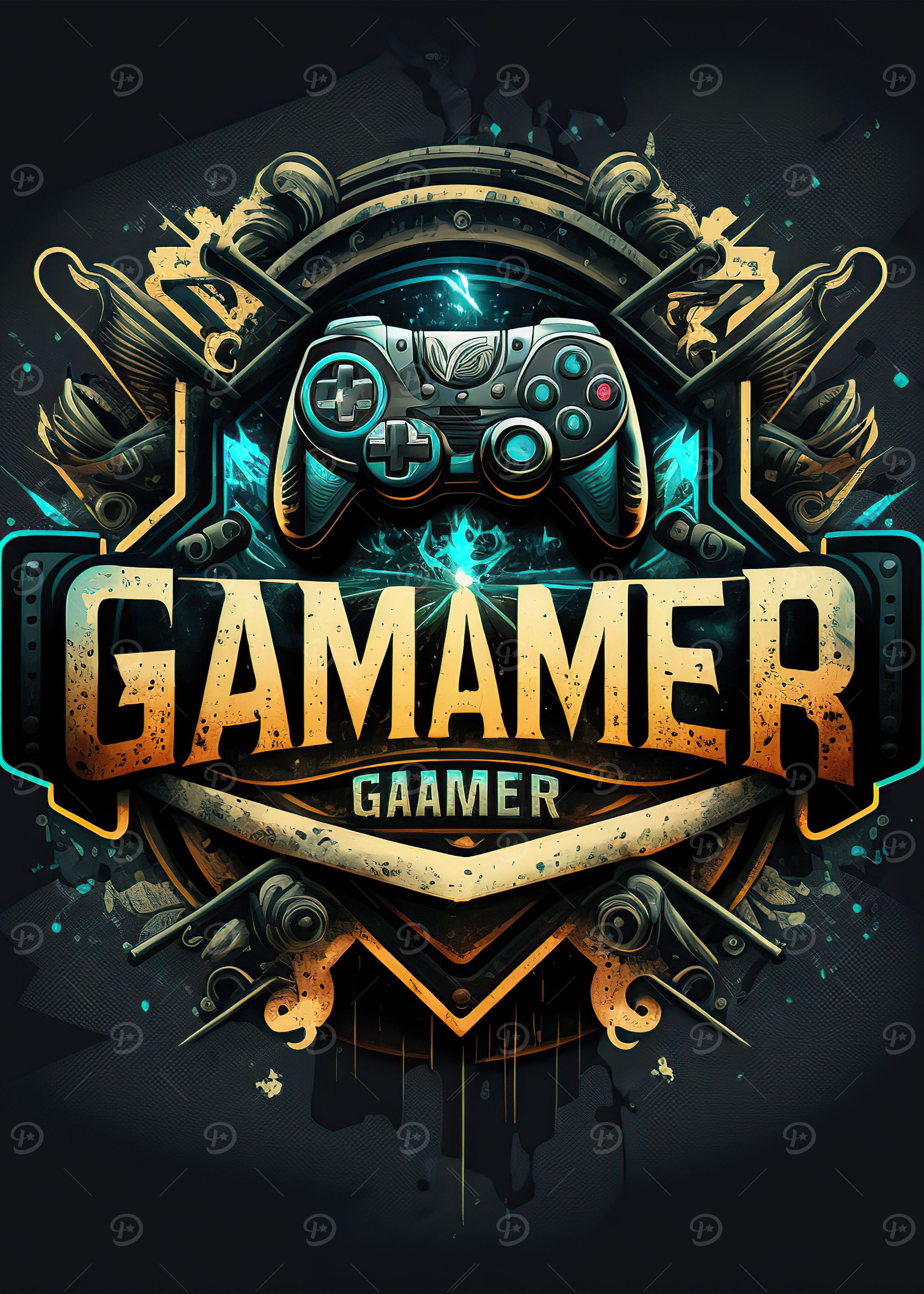 'Game' Poster, picture, metal print, paint by Yannis Denton | Displate