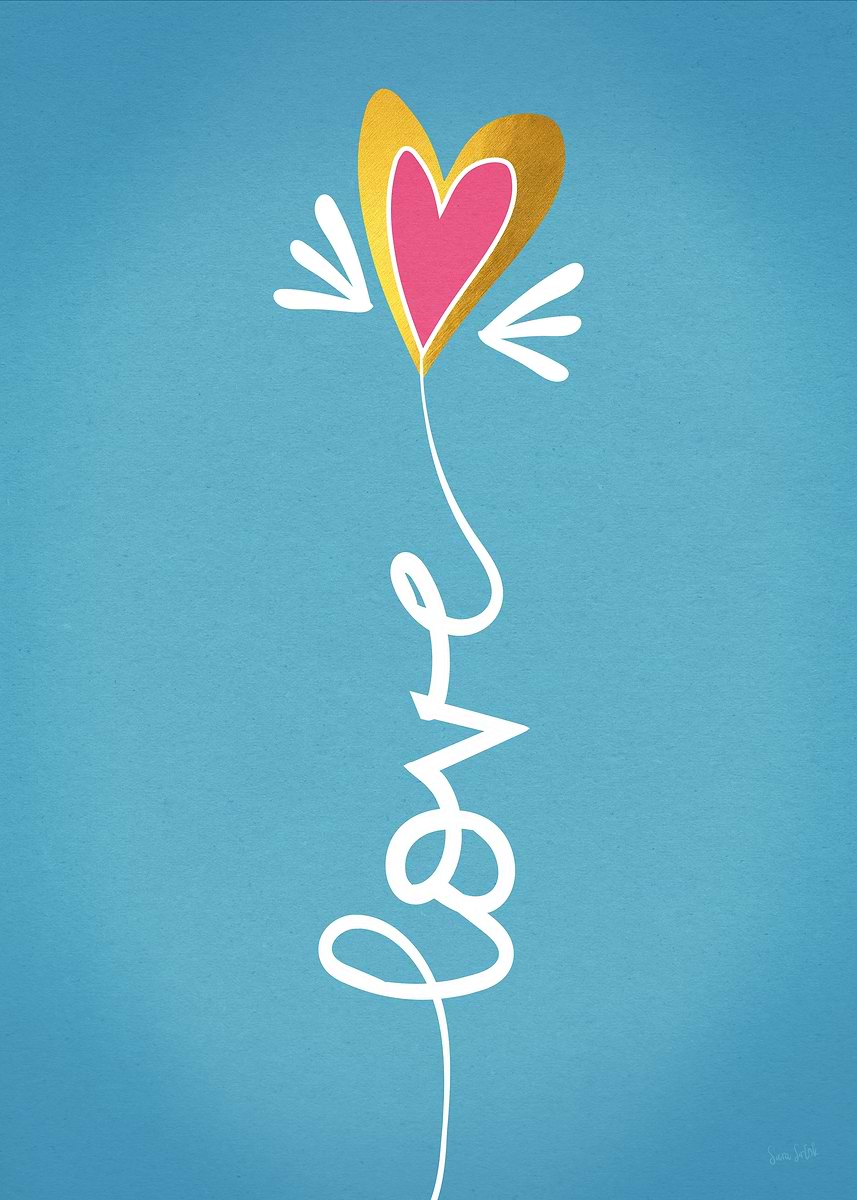 'Love' Poster, picture, metal print, paint by Diademadisara | Displate