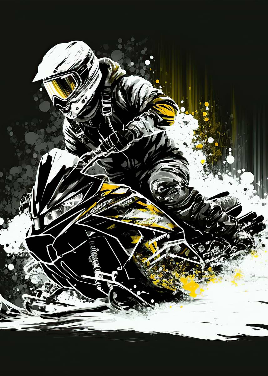 'Jetski ' Poster, picture, metal print, paint by Childs Space | Displate