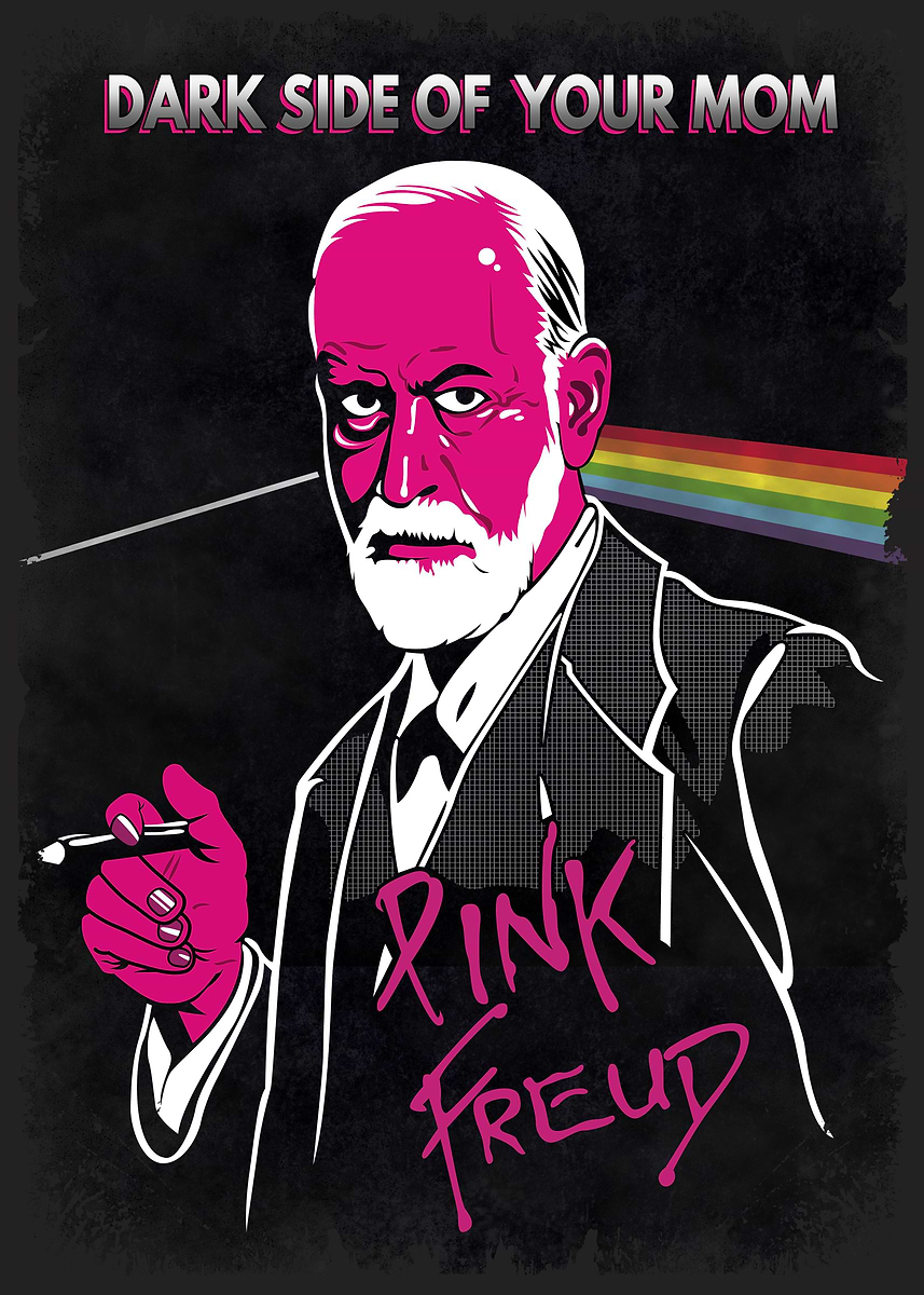 'Pink Freud Dark Side' Poster, picture, metal print, paint by Chase ...