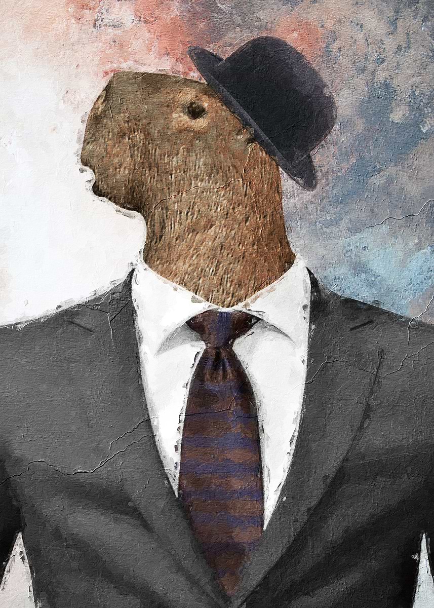 'Capybara meme' Poster, picture, metal print, paint by Meme Daily ...