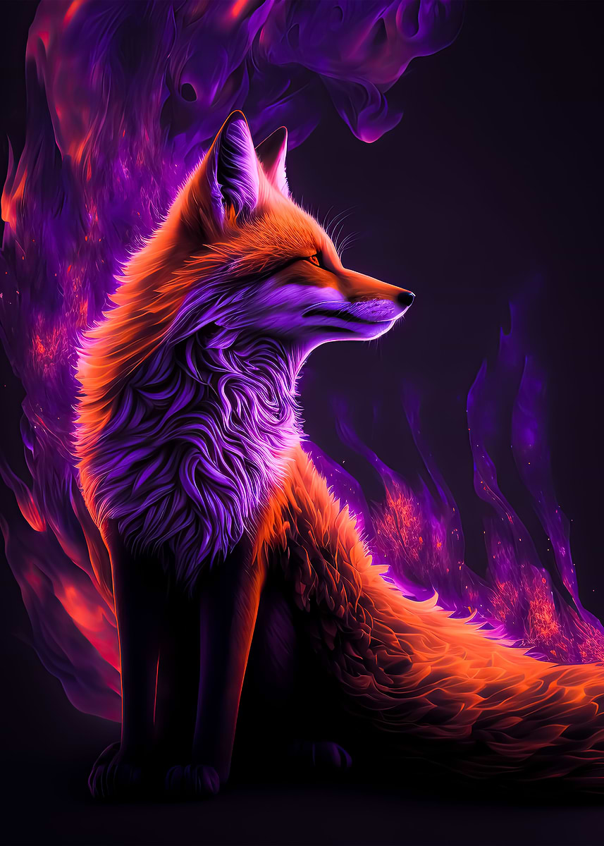 'Ghost Wolf' Poster, picture, metal print, paint by Chloe Connelly ...