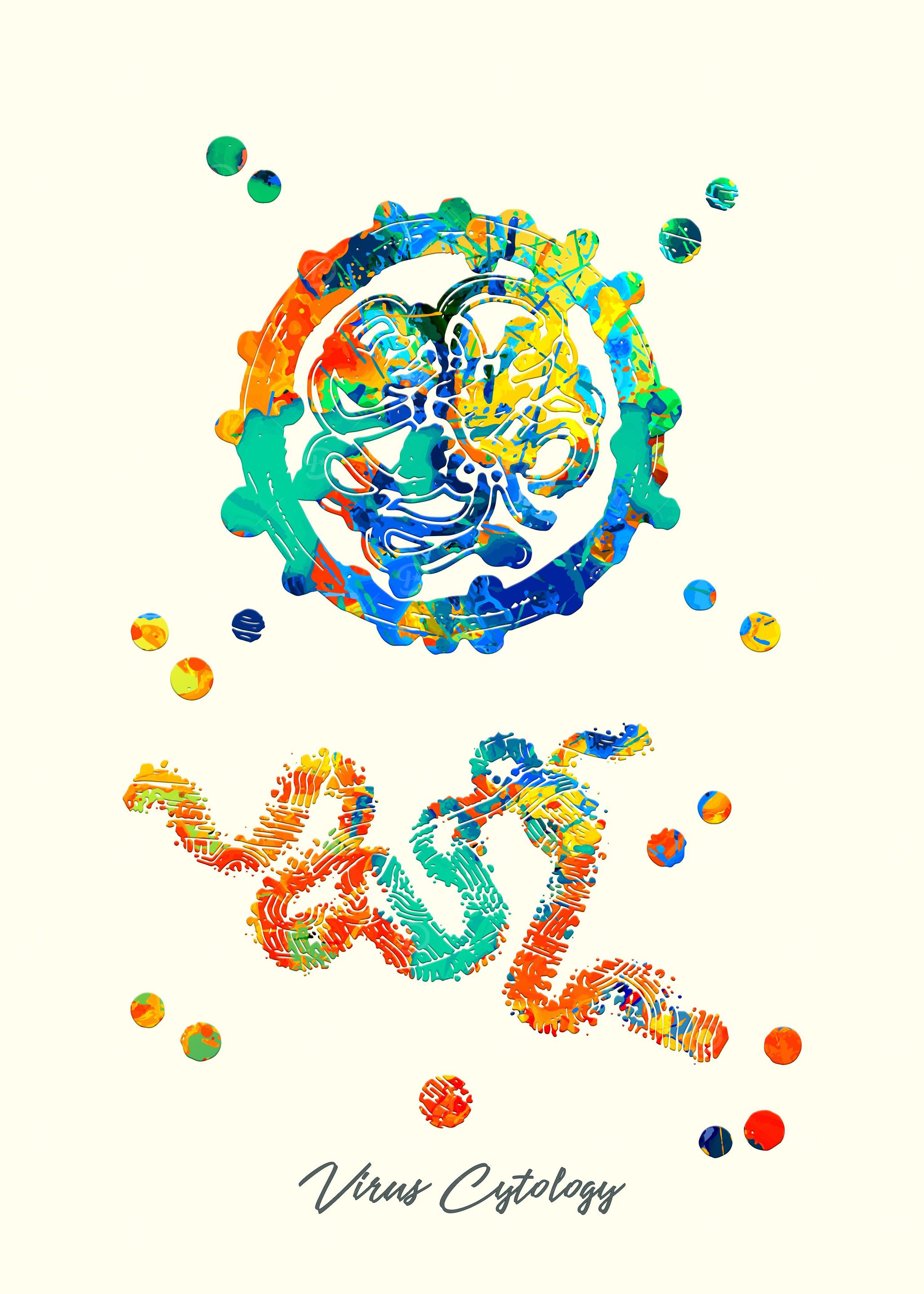 'Virus Cytology' Poster, picture, metal print, paint by Vincent Vorce ...