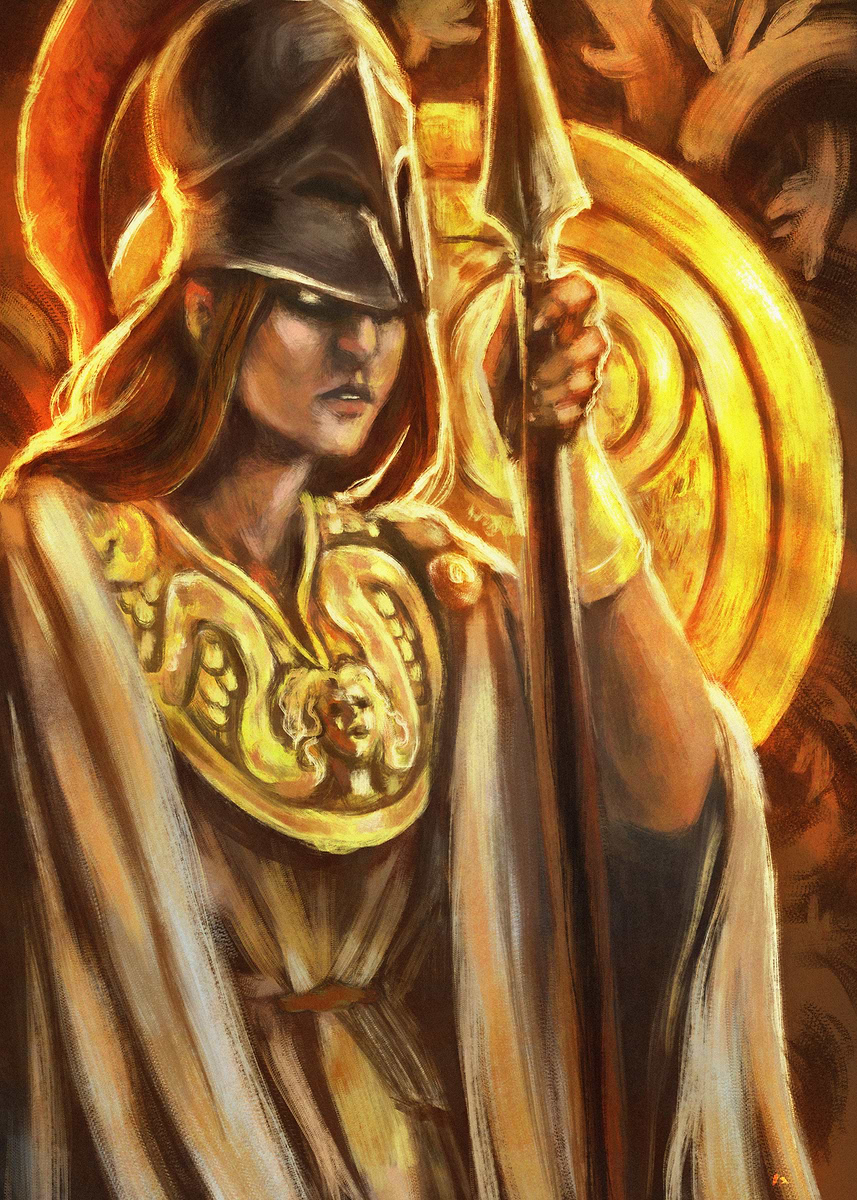 'ATHENA' Poster, picture, metal print, paint by Alessia H Valastro ...