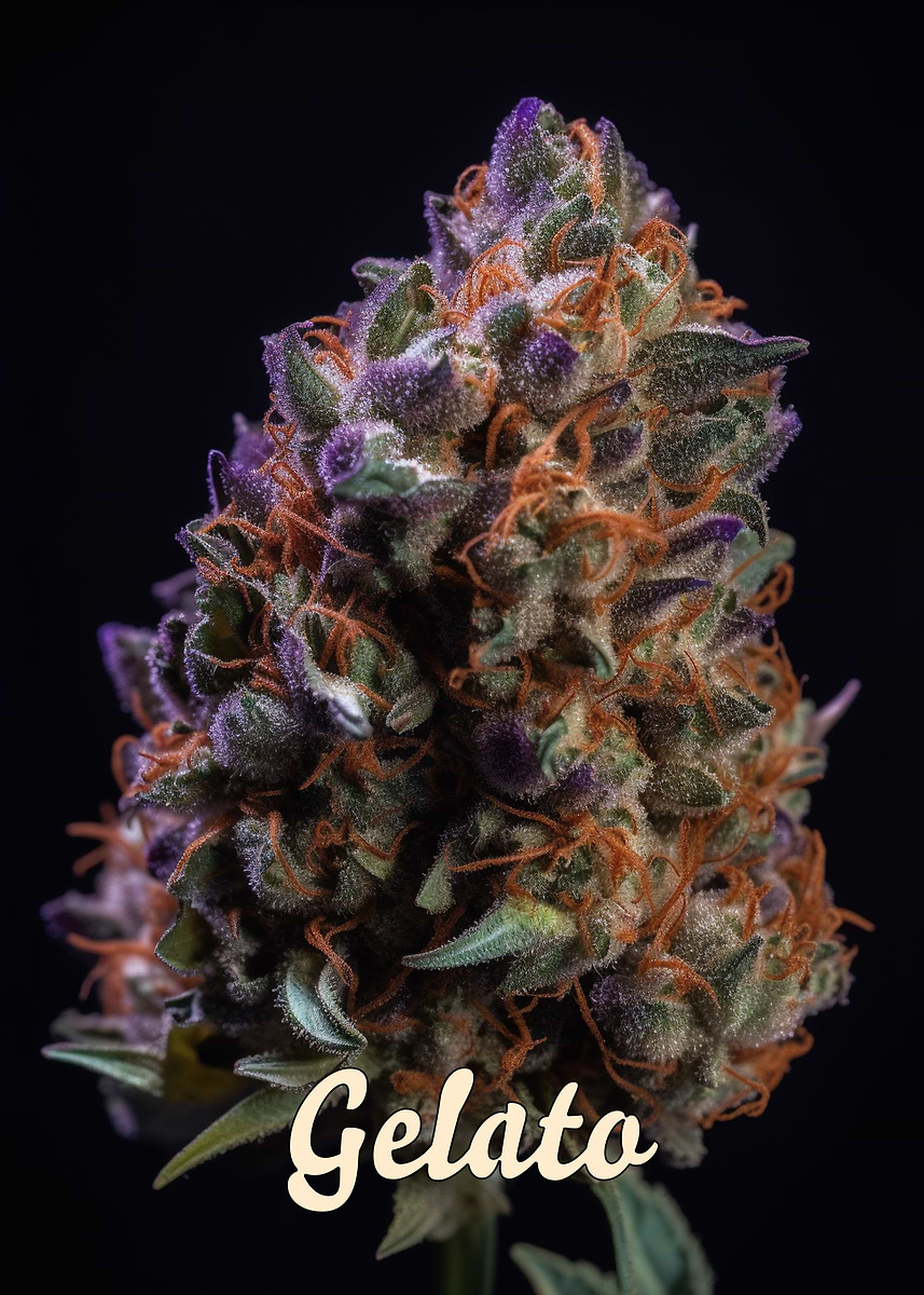 'Gelato Marijuana Poster' Poster, picture, metal print, paint by Star ...