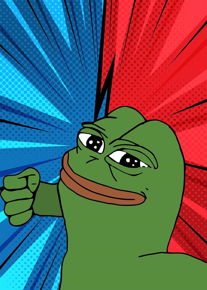 'pepe frog meme' Poster, picture, metal print, paint by Artistic Aura ...