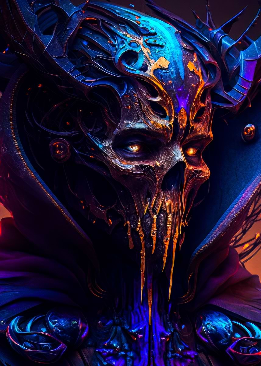 'Galactic Reaper' Poster, picture, metal print, paint by Geffrey ...