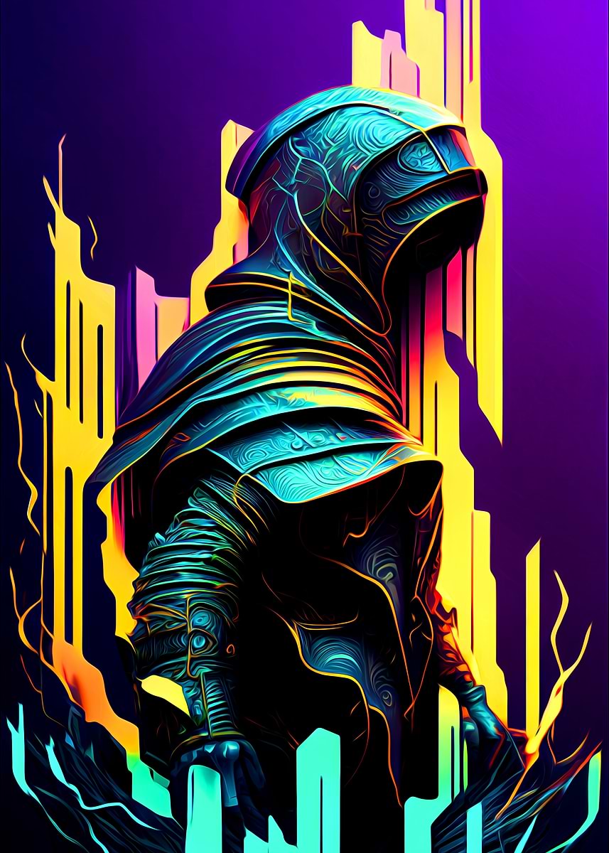 'Abstract Man' Poster, picture, metal print, paint by nha do | Displate