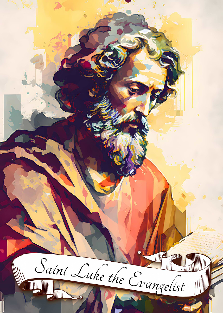 'Saint Luke the Evangelist' Poster, picture, metal print, paint by ...