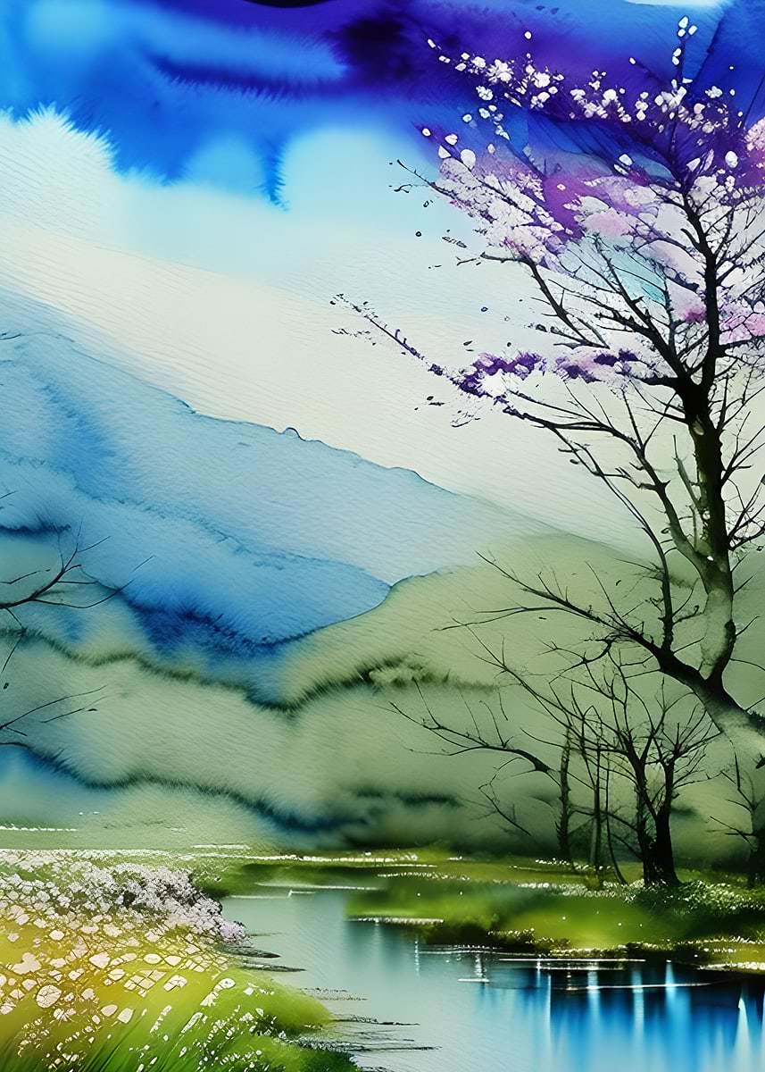 'Clean Landscape Views' Poster, picture, metal print, paint by Abu Abu ...