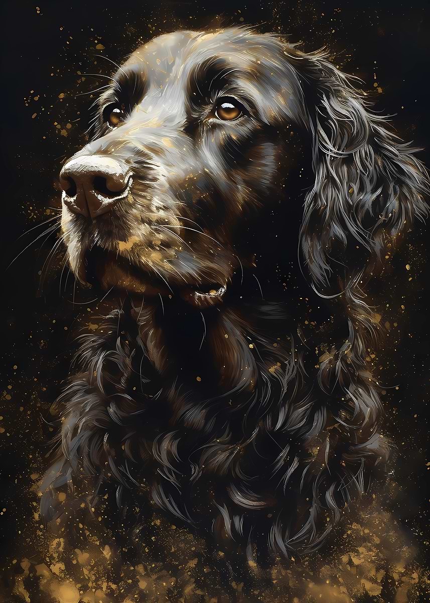 'English Springer Spaniel' Poster, picture, metal print, paint by Adam ...