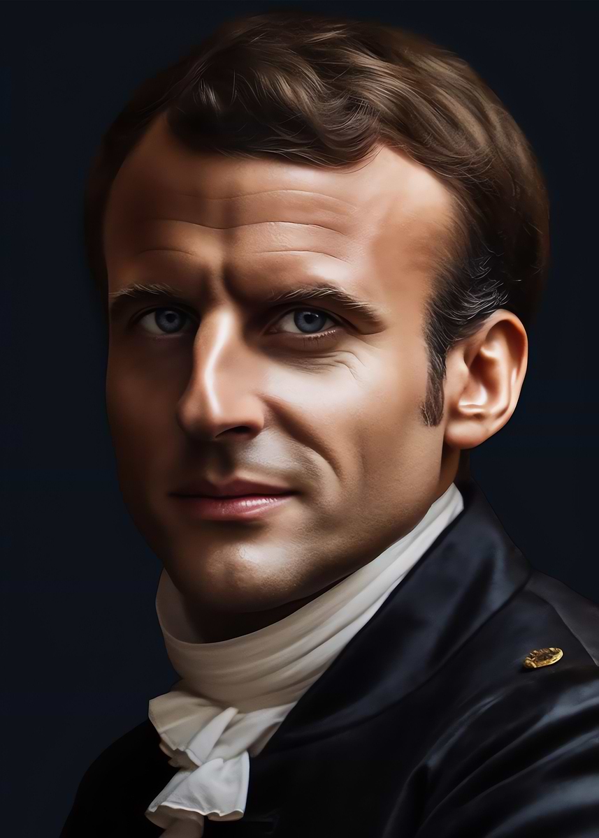 'Emmanuel Macron 05' Poster, picture, metal print, paint by Art Concept ...