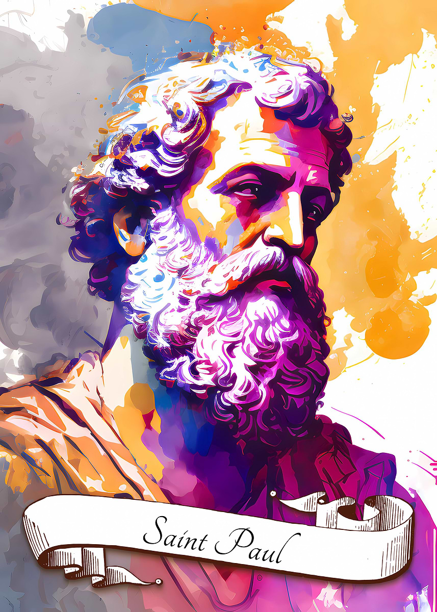 'Saint Paul the Apostle' Poster, picture, metal print, paint by ...