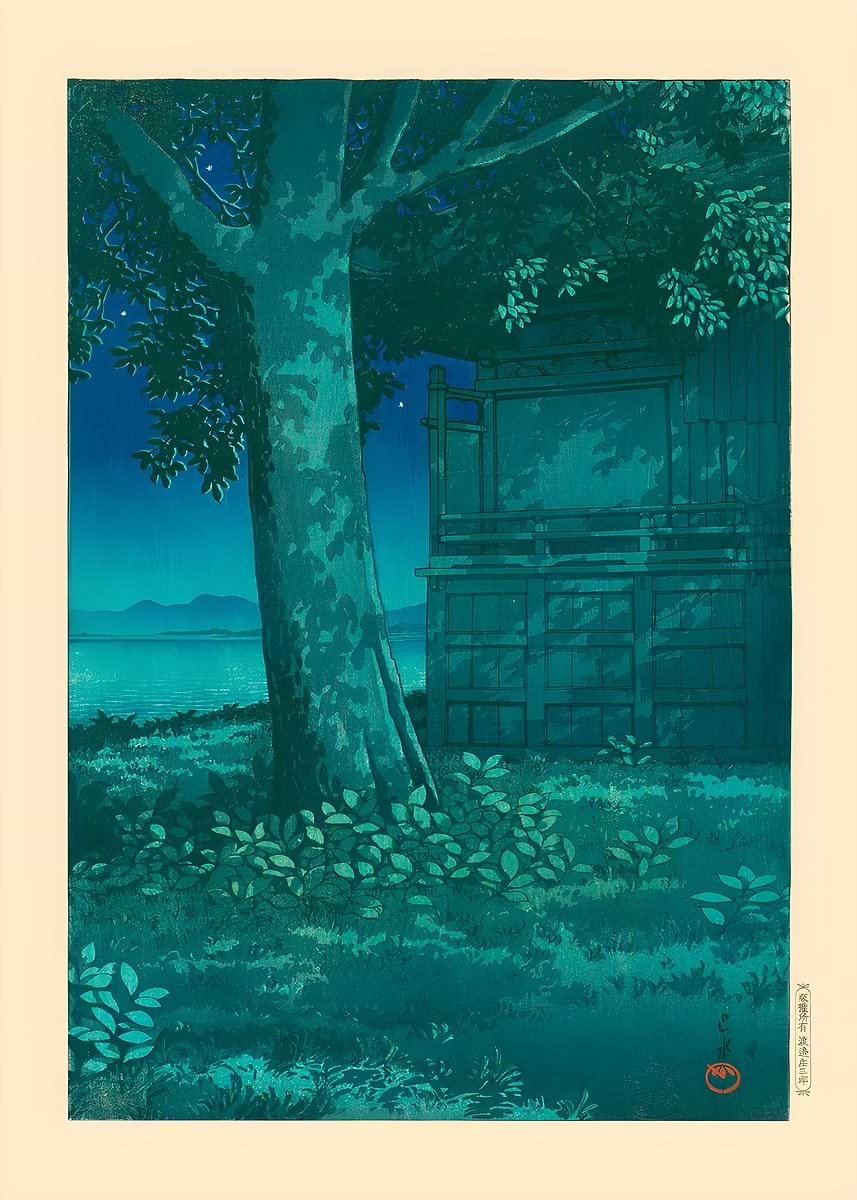'Hachirogata Lagoon Akita' Poster, picture, metal print, paint by ...