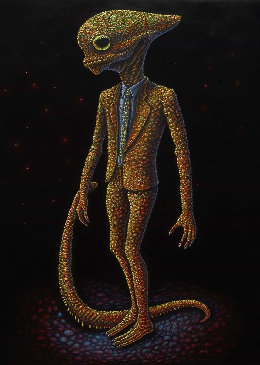 'Alien Trippy 01' Poster, picture, metal print, paint by Art Concept ...