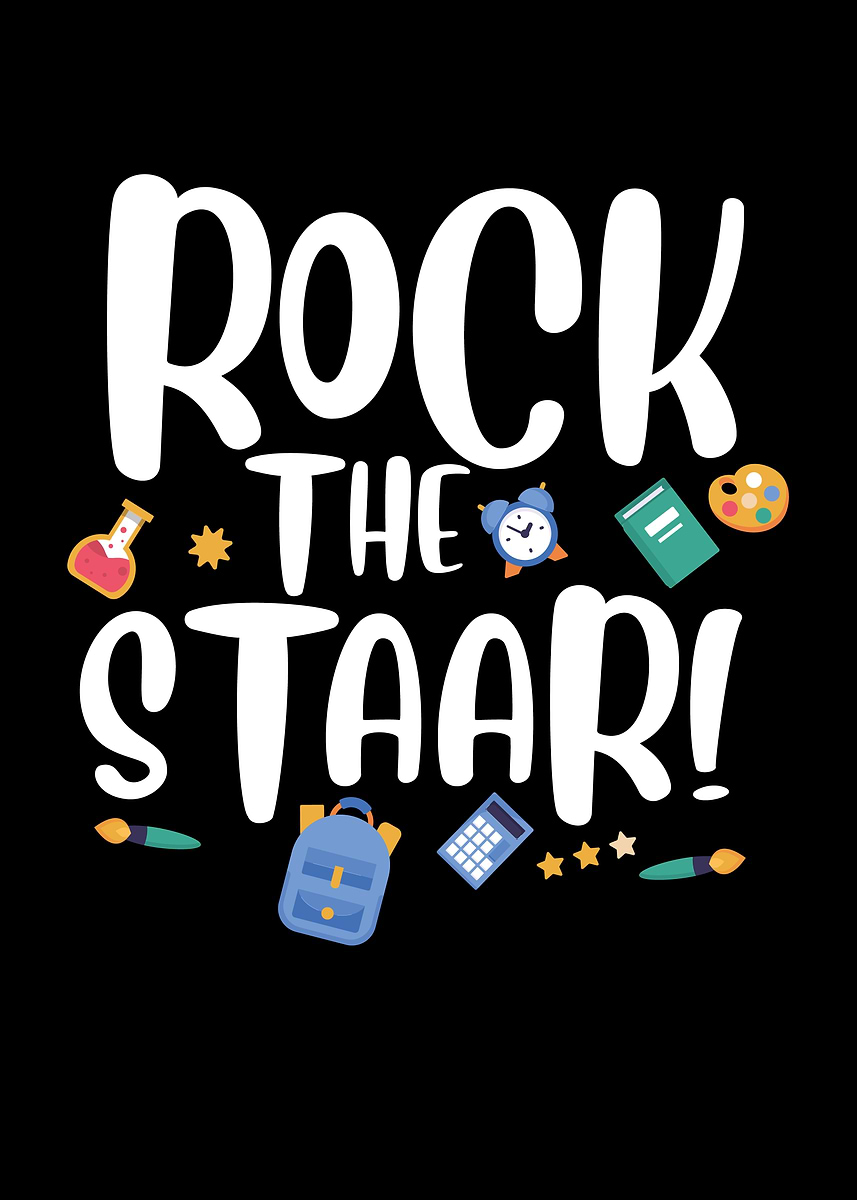 'Rock the Staar Funny' Poster, picture, metal print, paint by ...