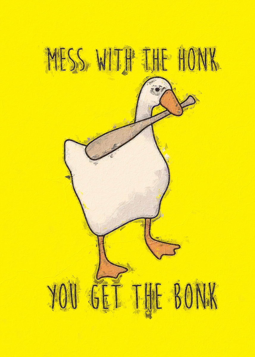 'Duck meme' Poster, picture, metal print, paint by Meme Daily | Displate