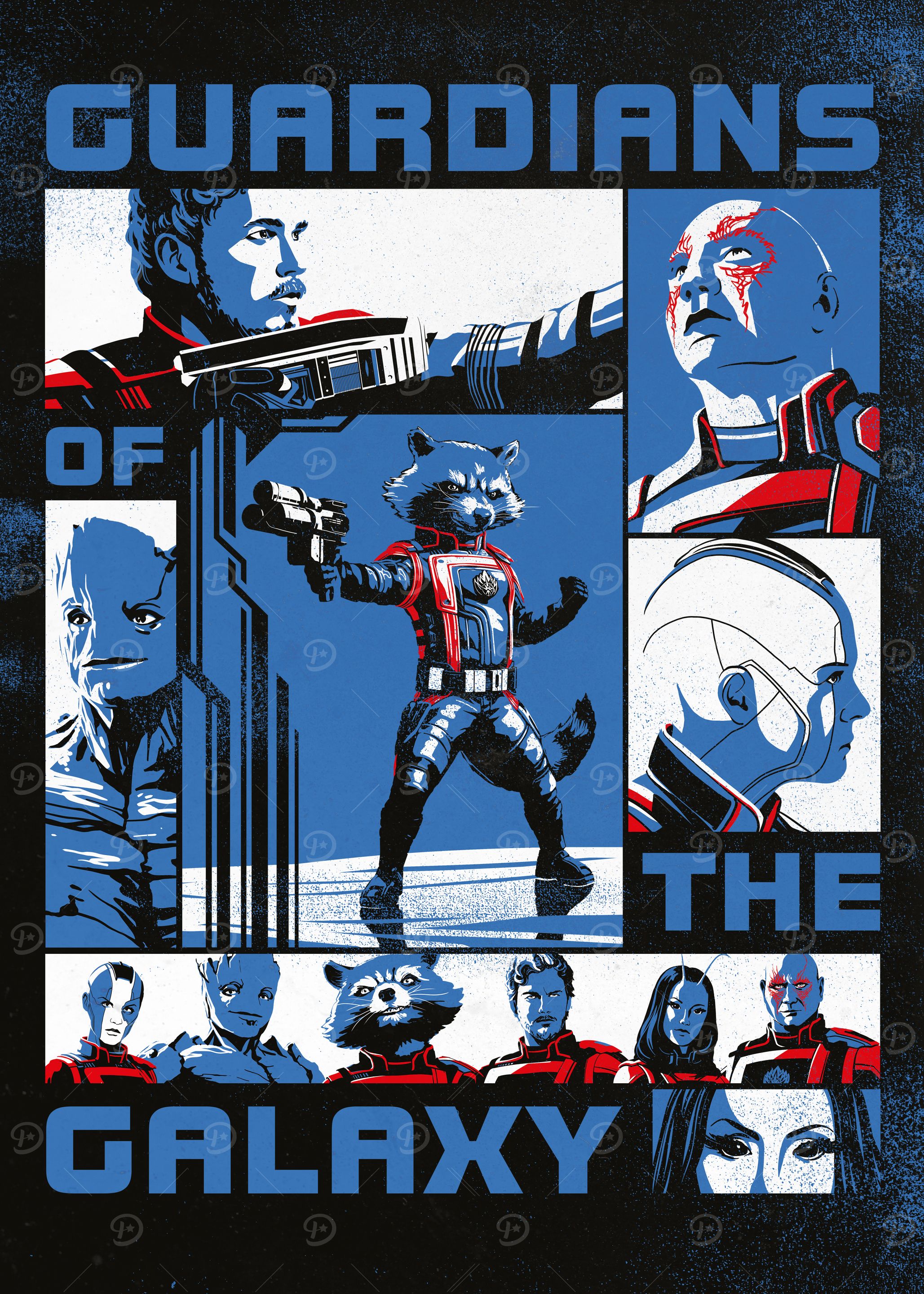 'The Crew' Poster, picture, metal print, paint by Marvel | Displate