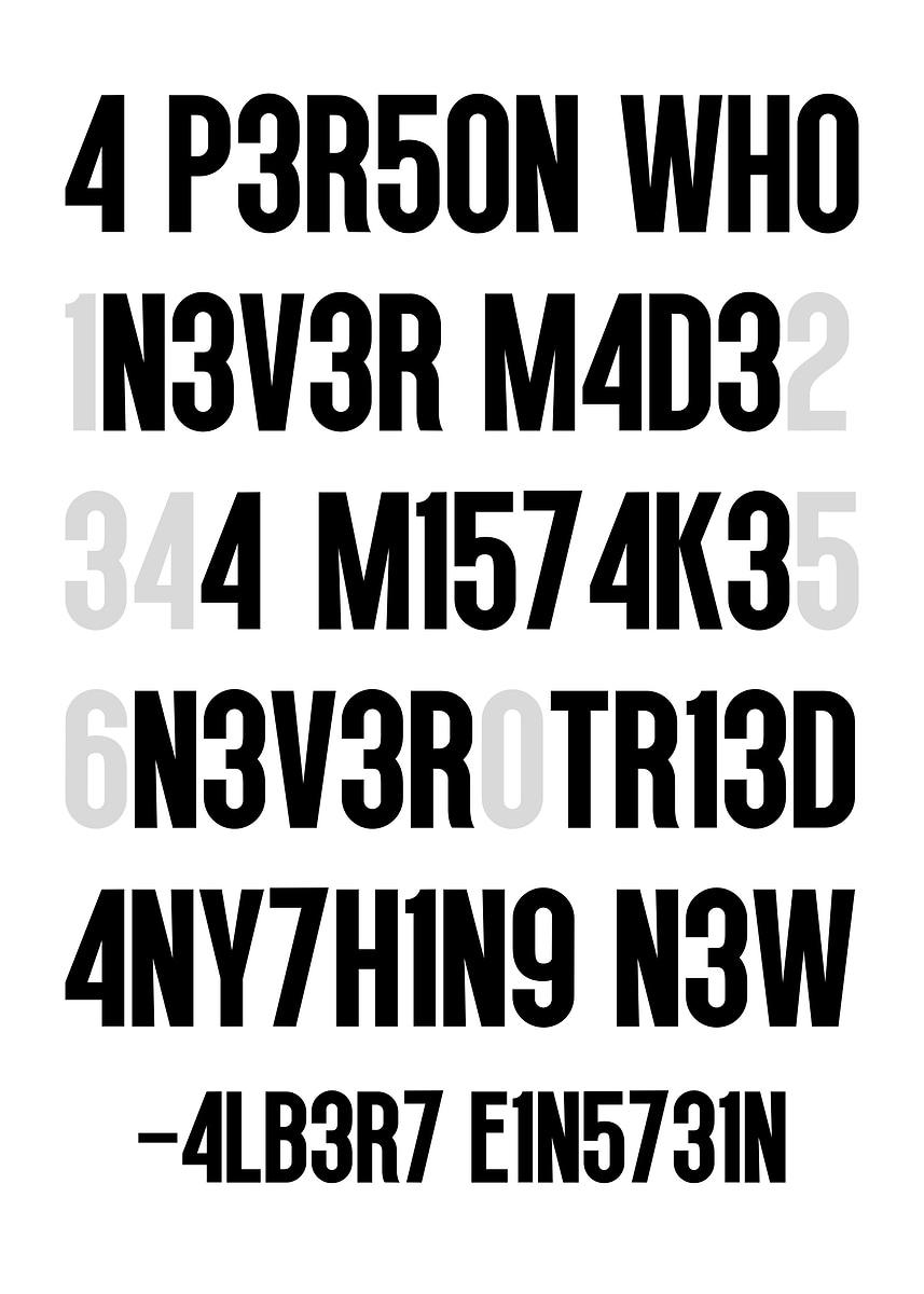 'Albert Einstein Quotes' Poster, picture, metal print, paint by Nae ...