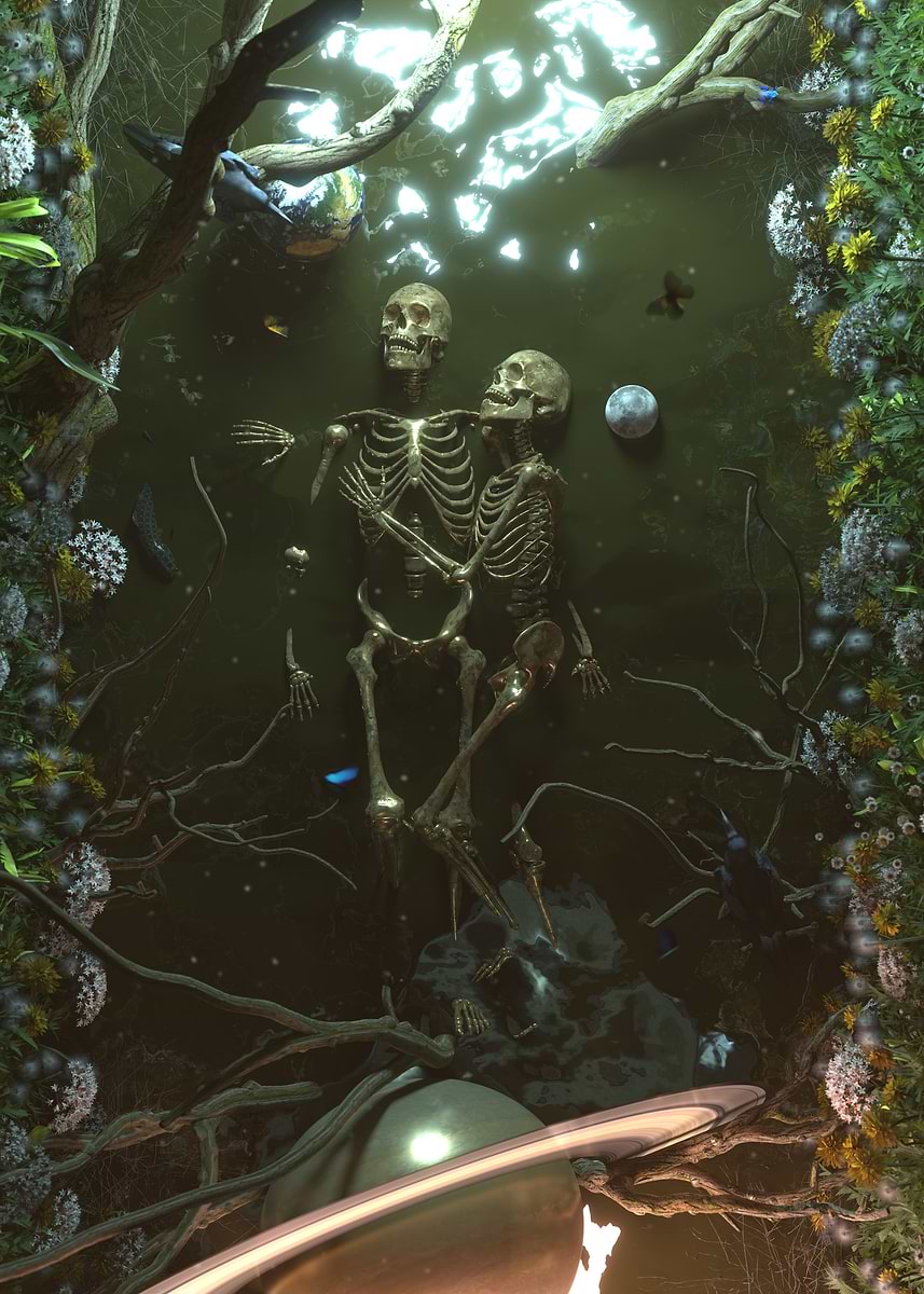 'Afterlife' Poster, picture, metal print, paint by Nicebleed | Displate