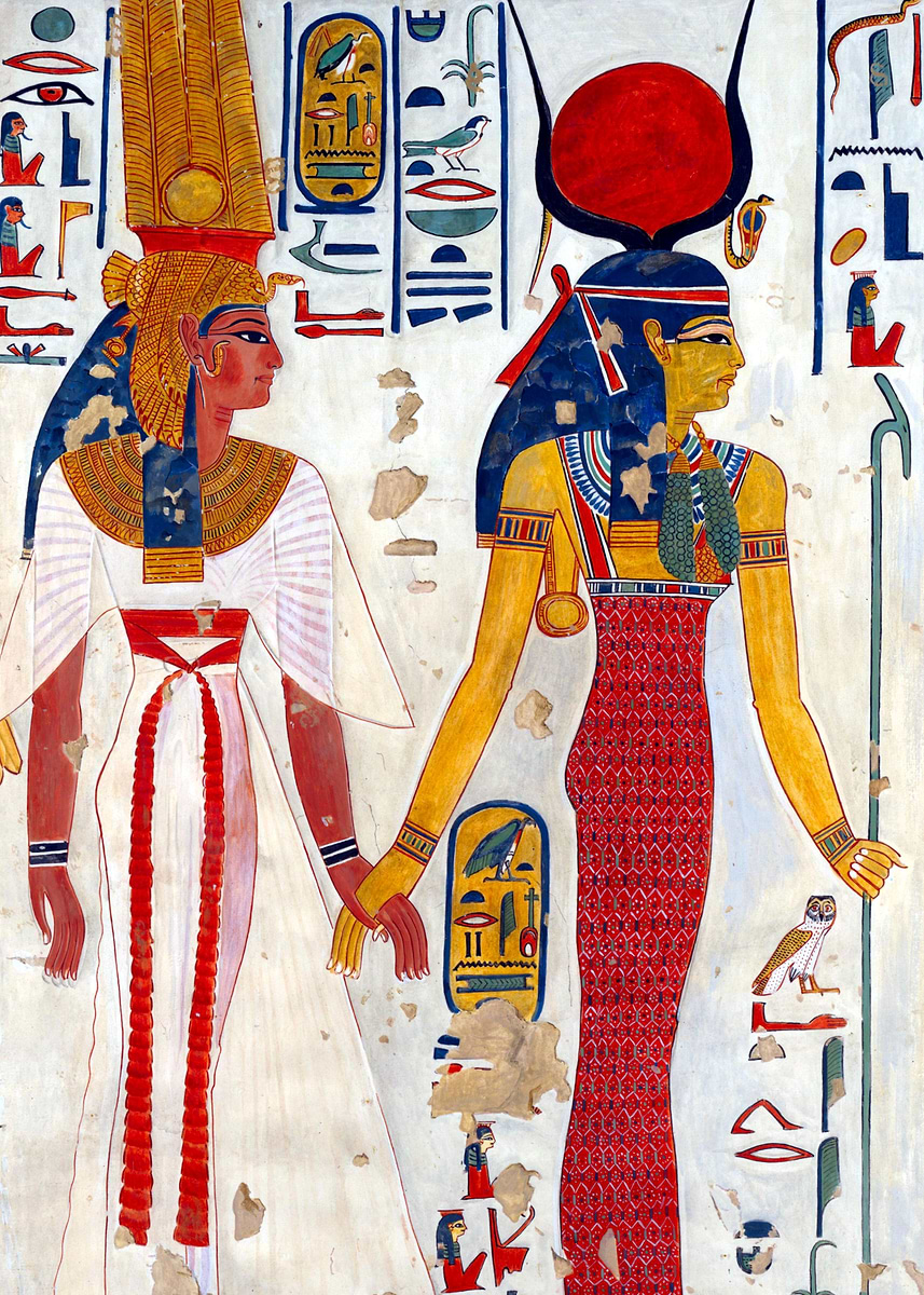 'Queen Nefertari and Isis' Poster, picture, metal print, paint by ...