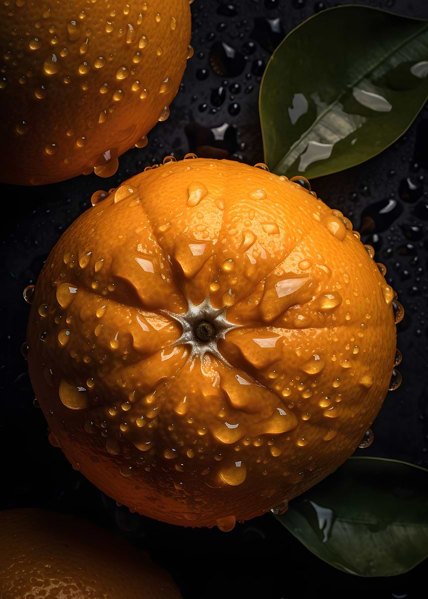 'Fresh Clementine' Poster, picture, metal print, paint by ...