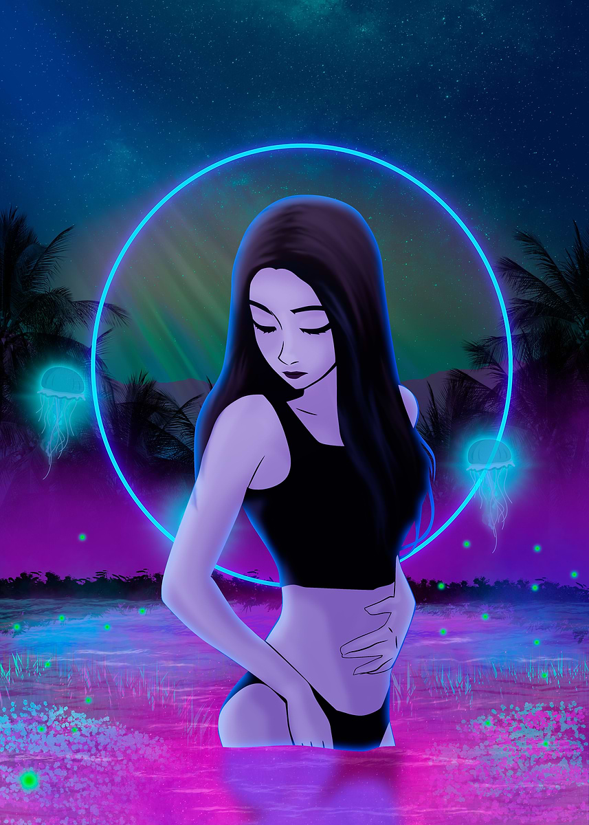 'sexy goddess fantasy' Poster, picture, metal print, paint by best art moshper | Displate