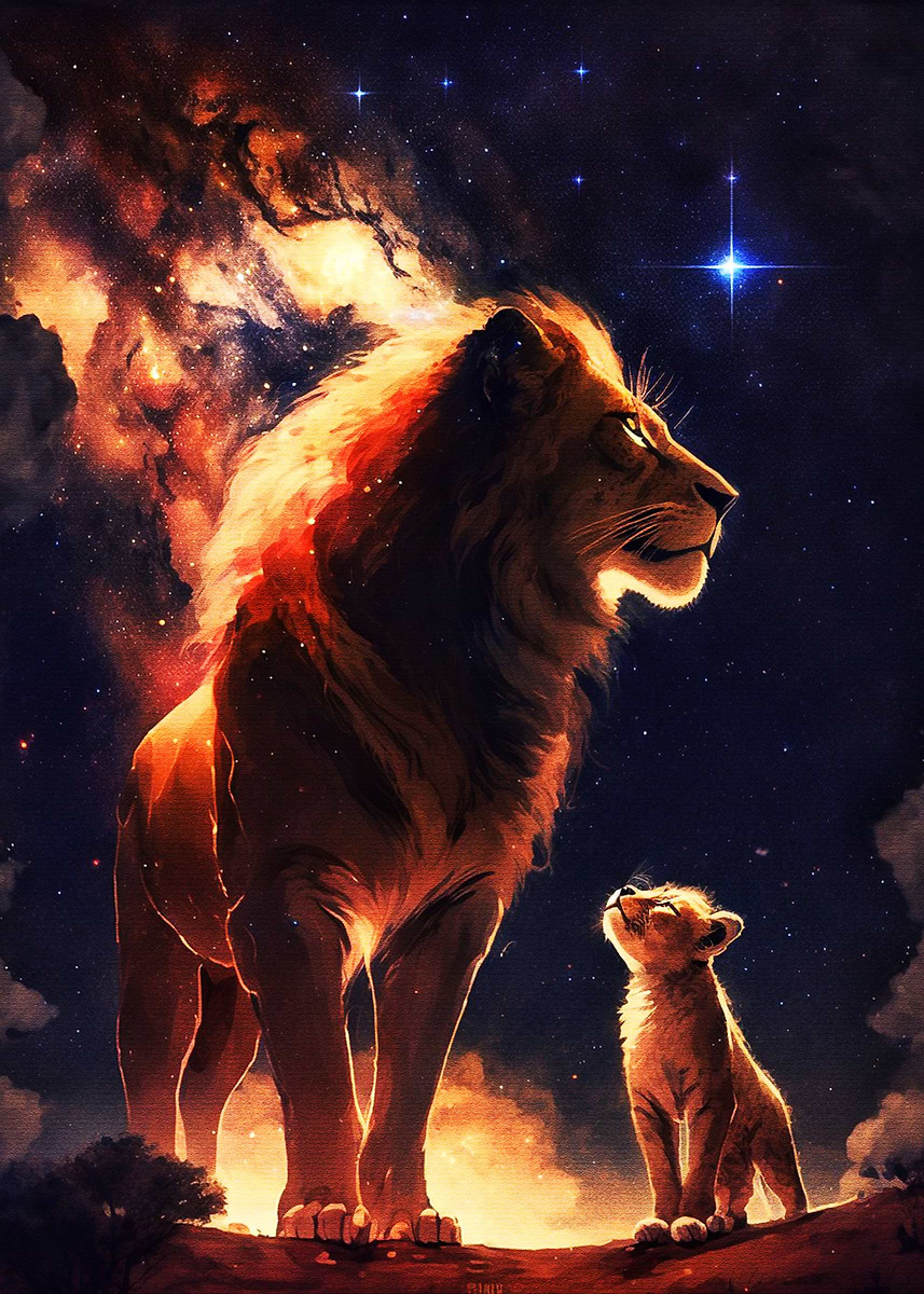 'King of the Jungle' Poster, picture, metal print, paint by Coffee ...