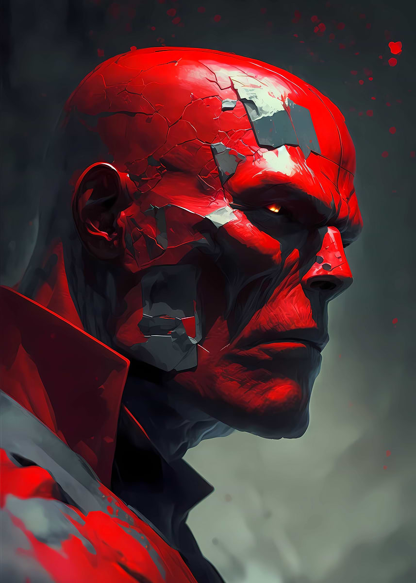 'The Red Skull' Poster, picture, metal print, paint by Echelon IMG ...