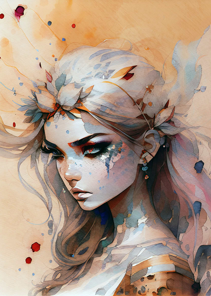'Spring Frost Fae' Poster, picture, metal print, paint by Shroom ...
