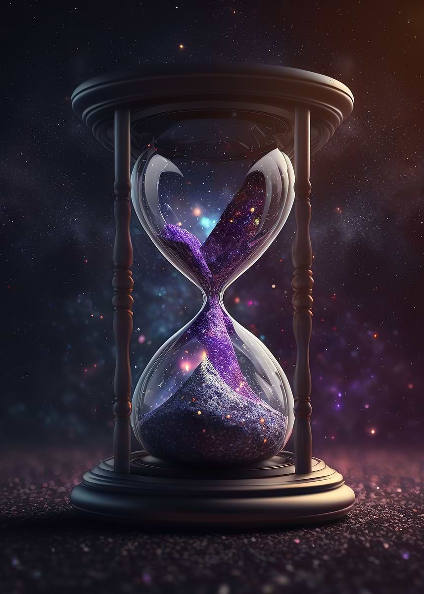 'the flow of time' Poster, picture, metal print, paint by Elysia | Displate