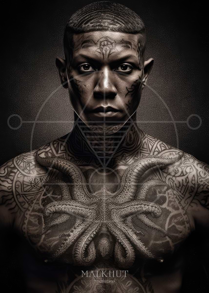 'Malkhut Occult Octopus ' Poster, picture, metal print, paint by ...