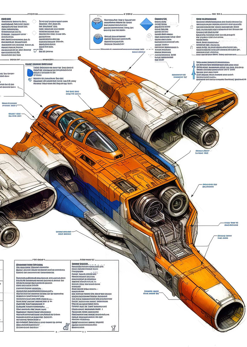 'jet blueprints' Poster, picture, metal print, paint by Huevel | Displate
