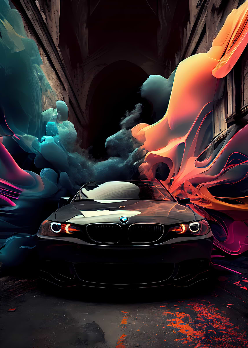 'BMW E90 ' Poster, picture, metal print, paint by GoodLifeImages | Displate