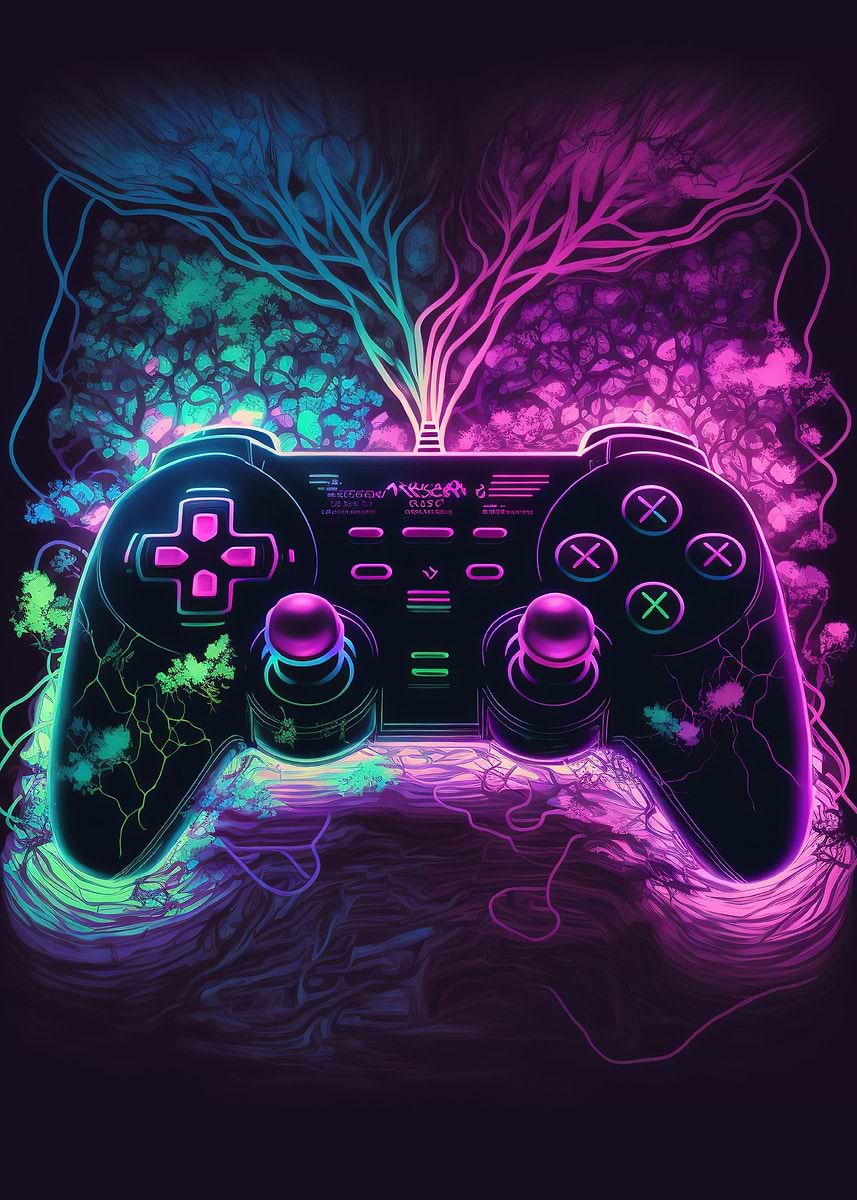 'Gaming Controller' Poster, picture, metal print, paint by Ander HaRRy ...