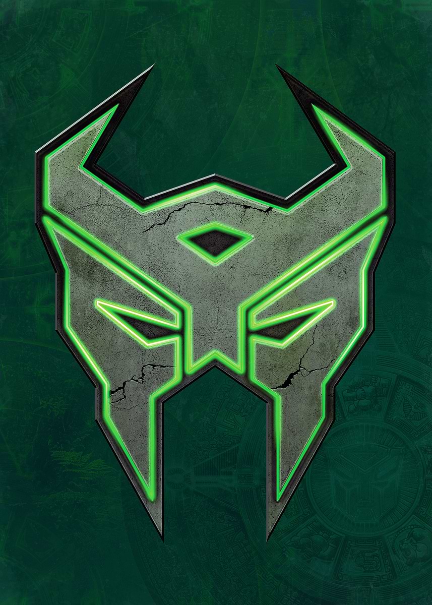 'Terrorcon Symbol Green' Poster, picture, metal print, paint by ...