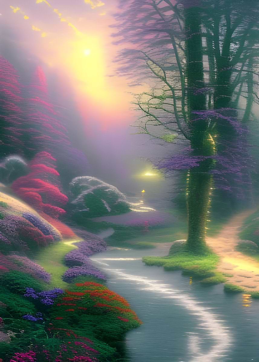 'Ethereal' Poster, picture, metal print, paint by IANFO | Displate