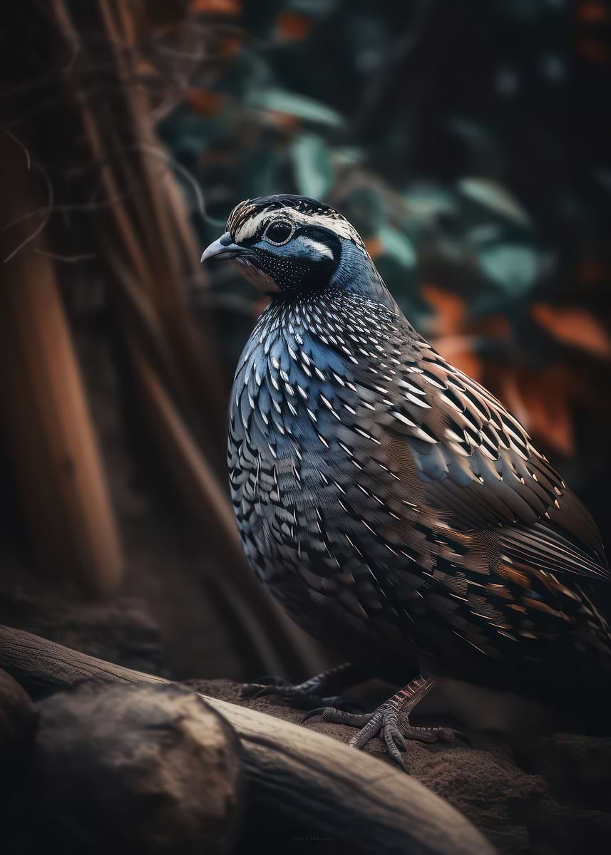 'Pretty quail' Poster, picture, metal print, paint by Zooscape Wildlife ...
