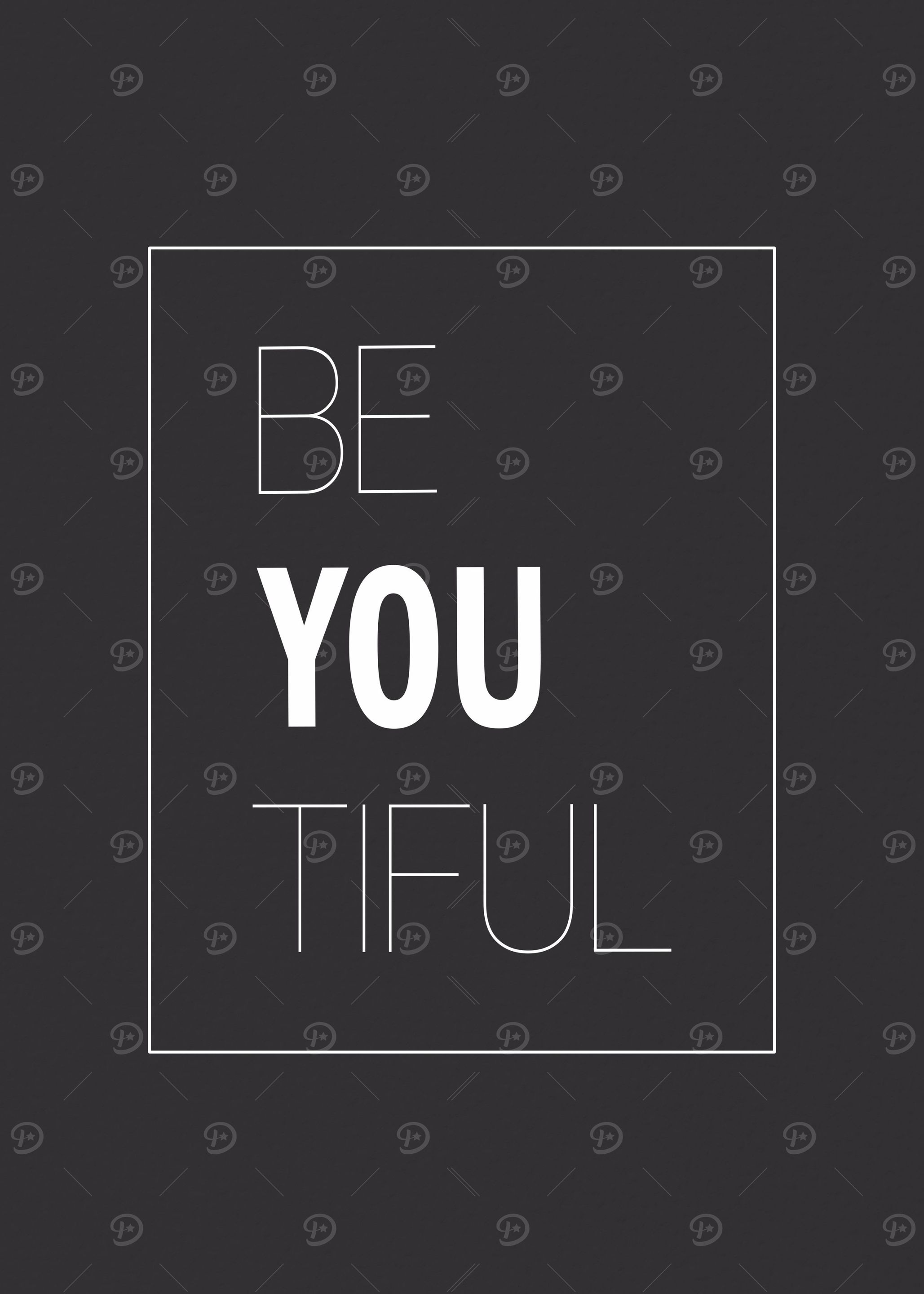 'BE YOU TIFUL Wall Hangings' Poster, picture, metal print, paint by ...
