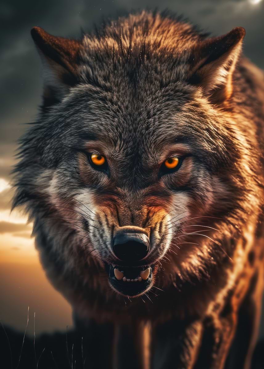 'savage wolf in wild' Poster, picture, metal print, paint by Adel S ...