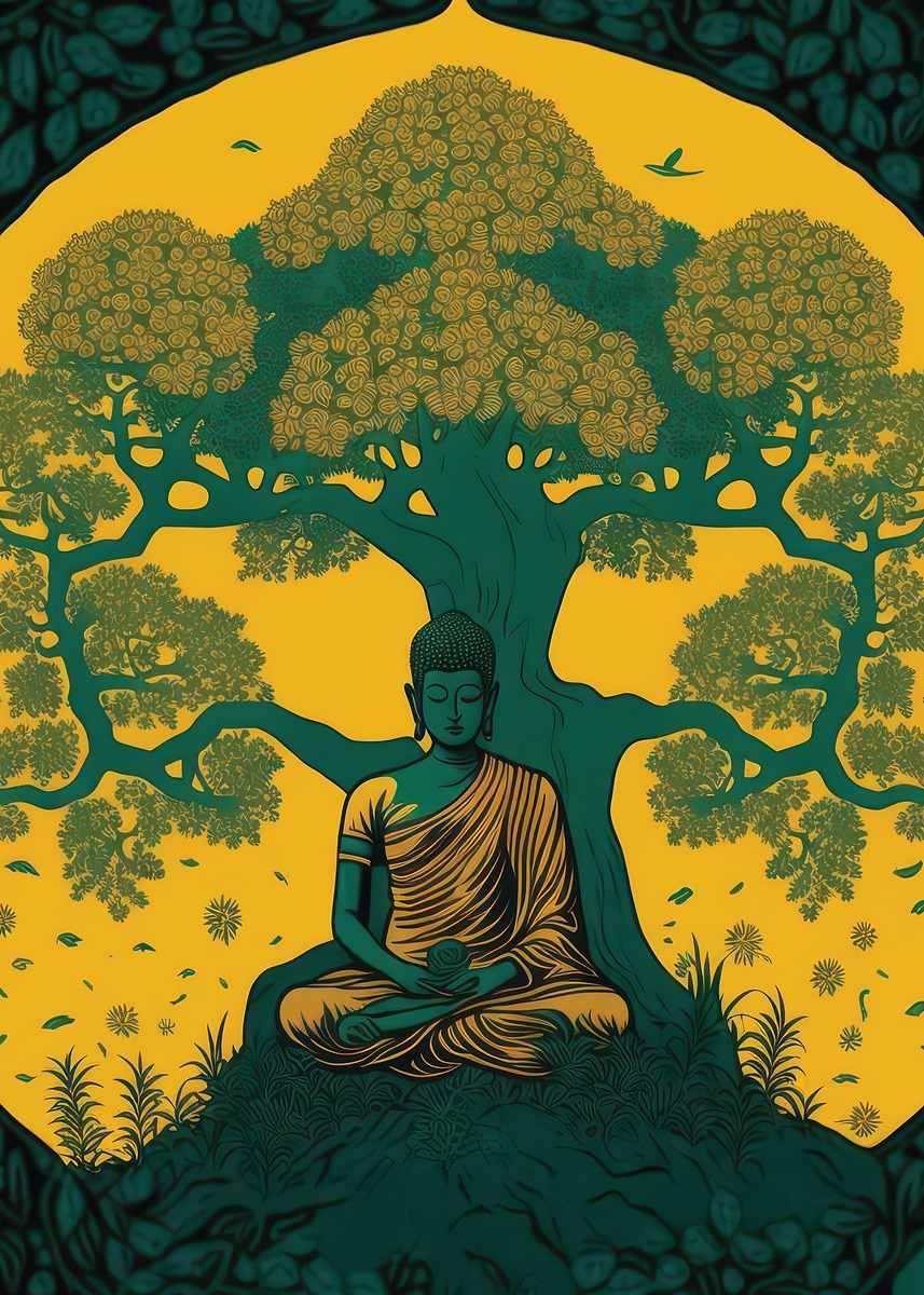 'Enlightened Reflections ' Poster, picture, metal print, paint by ...