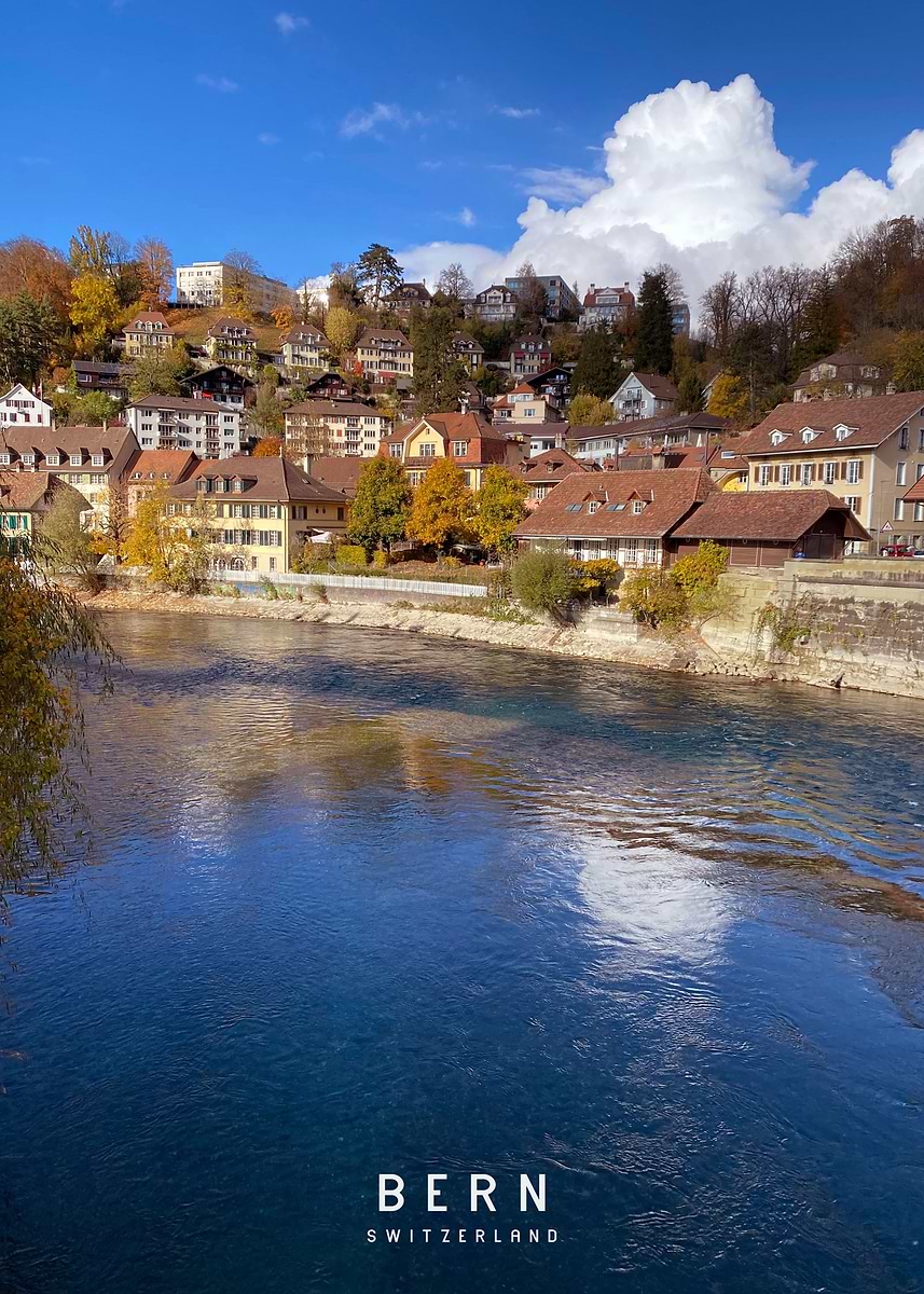 'Bern ' Poster, picture, metal print, paint by Travel Addict | Displate
